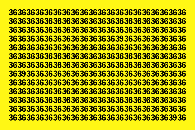 Spot the Differences: Digits Edition (2)